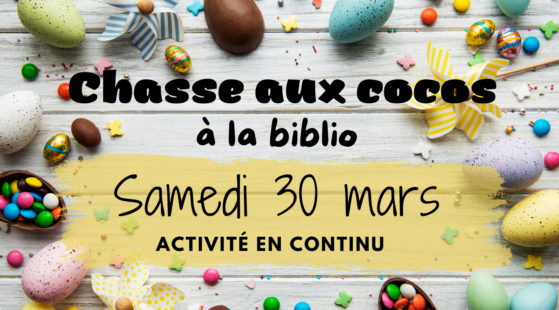 Chasse aux cocos à la biblio! - Quoi faire à Alma